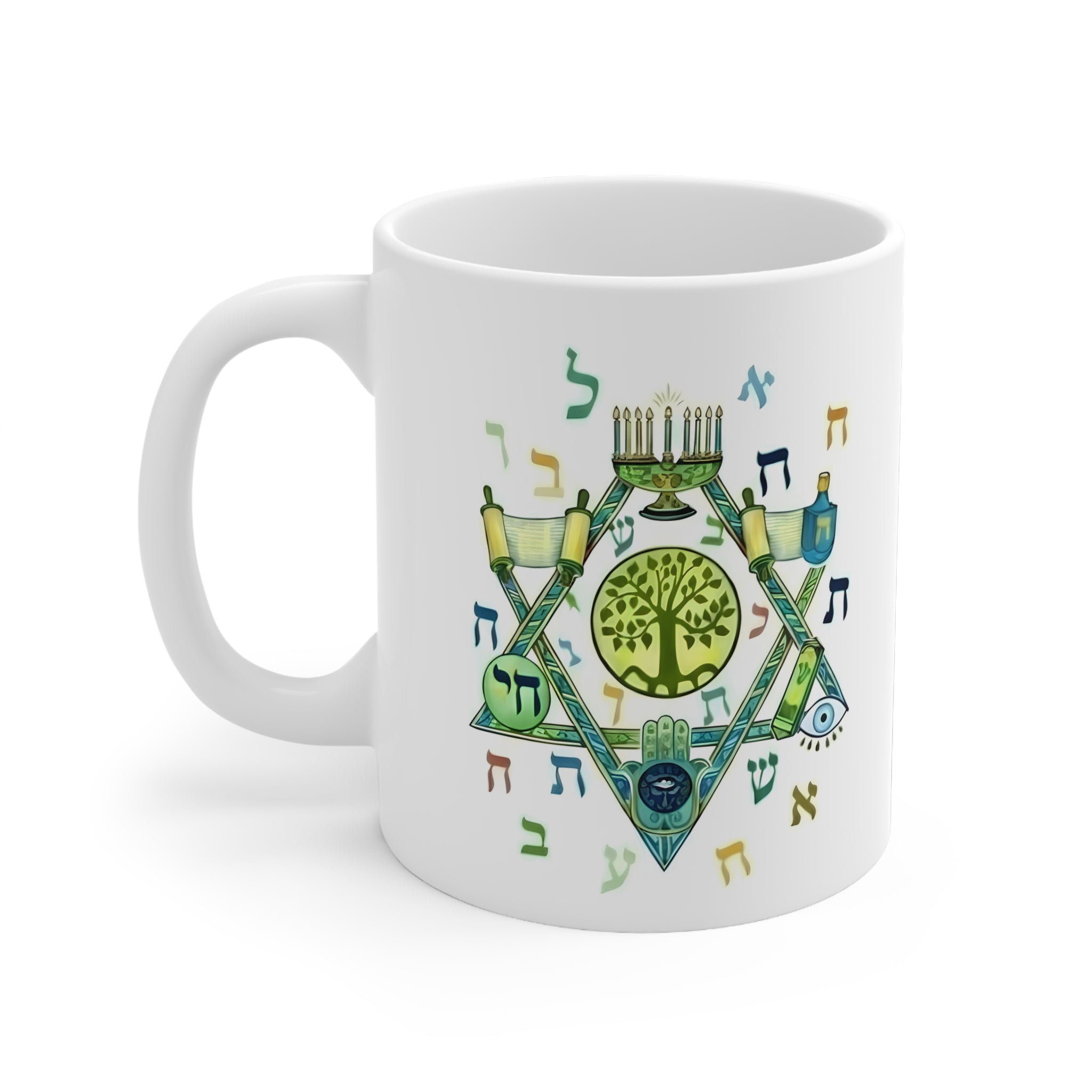 The Covenant Collection: Pristine White Coffee Mug – Lev Or Heritage
